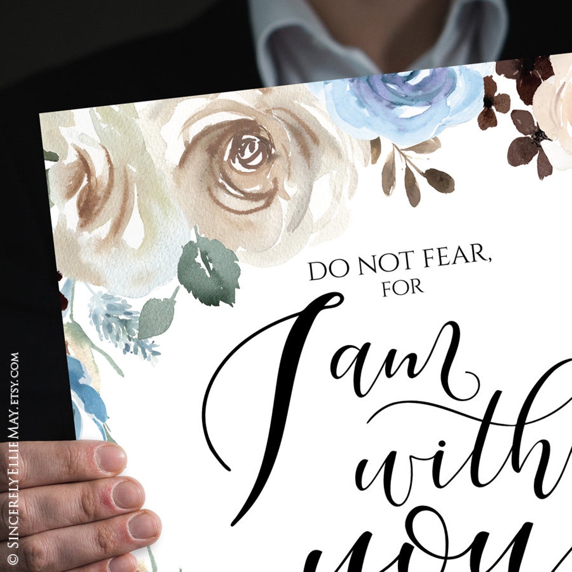 Isaiah 41:10 Bible Verse Poster Christian Quote I Am With You | Etsy