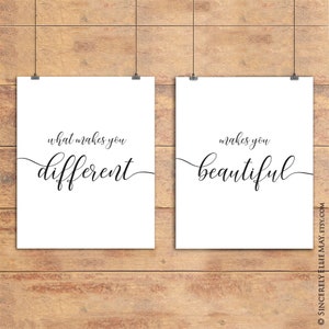What Makes You Different Makes You Beautiful - Positive Motivational ...