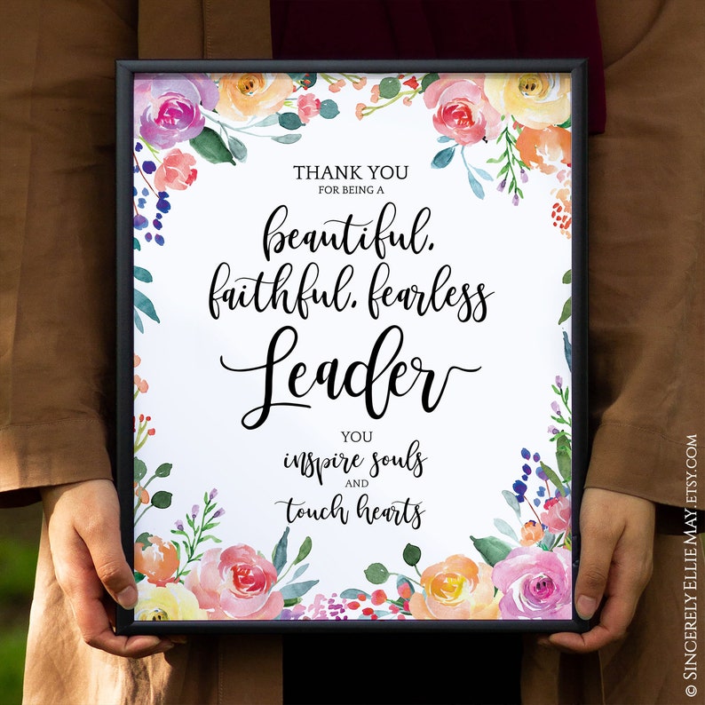 Leadership Appreciation Wall Art and Card Printable Gift for - Etsy