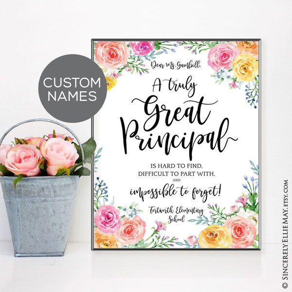 Retirement Card for Principal - Etsy