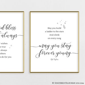 Bob Dylan Poster Print, Song Lyrics Art - May You Stay Forever Young ...