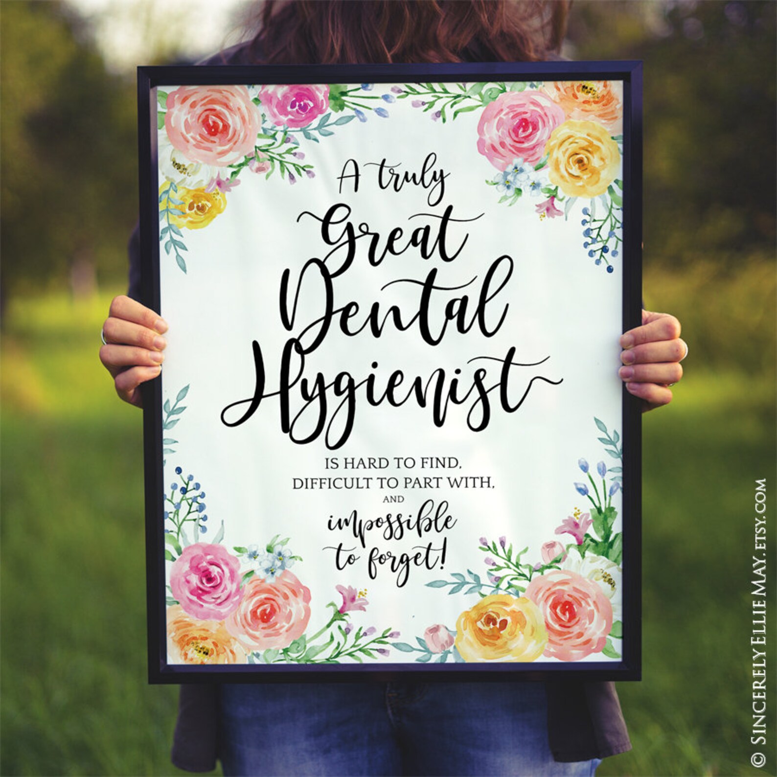 Dental Hygiene Gifts - Dental Hygienists Appreciation Wall Art and Gift ...