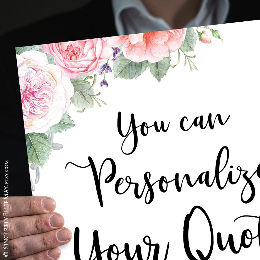 Personalized Quote Saying Beautiful Wall Art Gift for Her | Etsy Australia