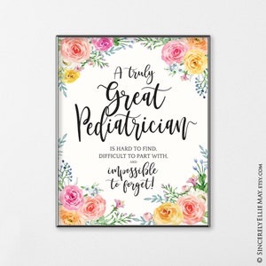 Pediatrician Gift, Medical Gifts - Pediatrics Doctor Appreciation Wall ...