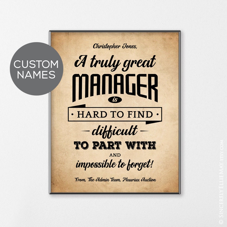 Sales or Office Male Manager Gifts Wall Art and Card Printable - Etsy ...