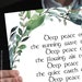 Deep Peace Gaelic Blessing Wall Art Decor, Irish Sayings, Celtic Art ...