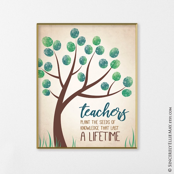 Fingerprint Tree - Etsy
