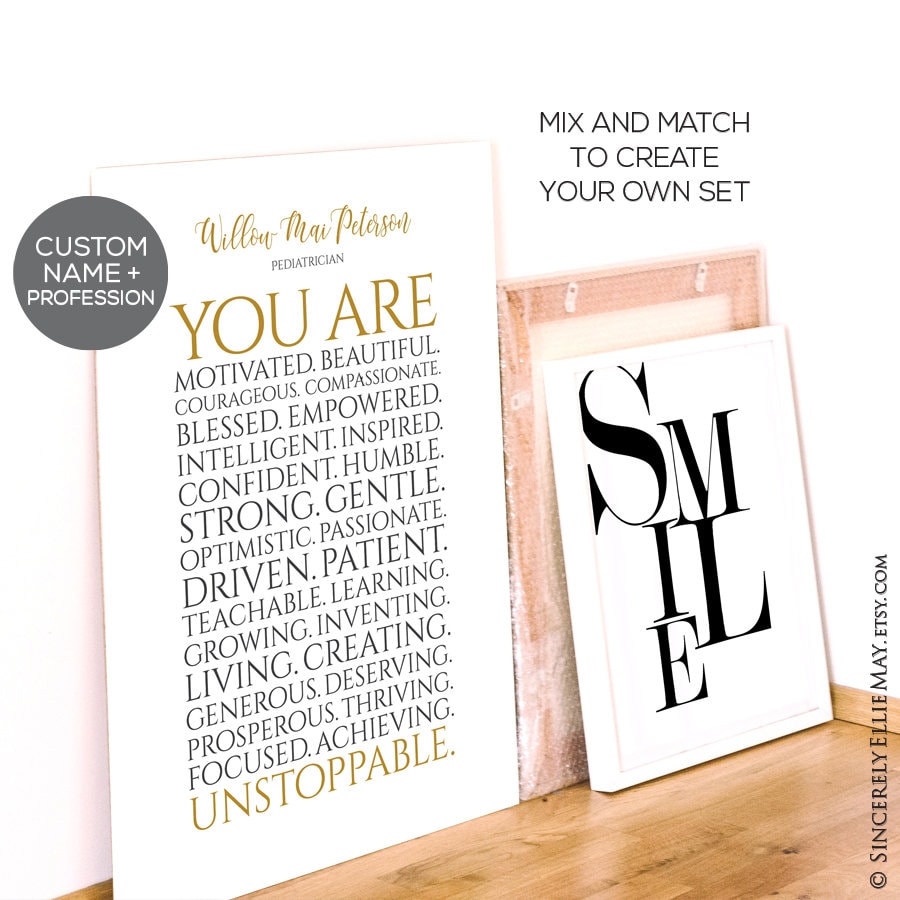 New Job Gift for Her Custom Success Gift Personalized Name - Etsy Australia