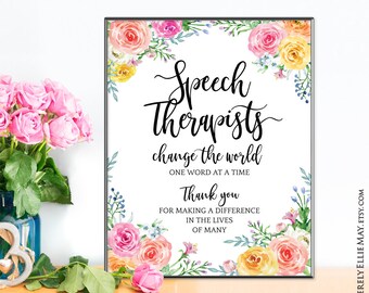 Occupational Therapy Gifts Therapists Appreciation Wall Art | Etsy