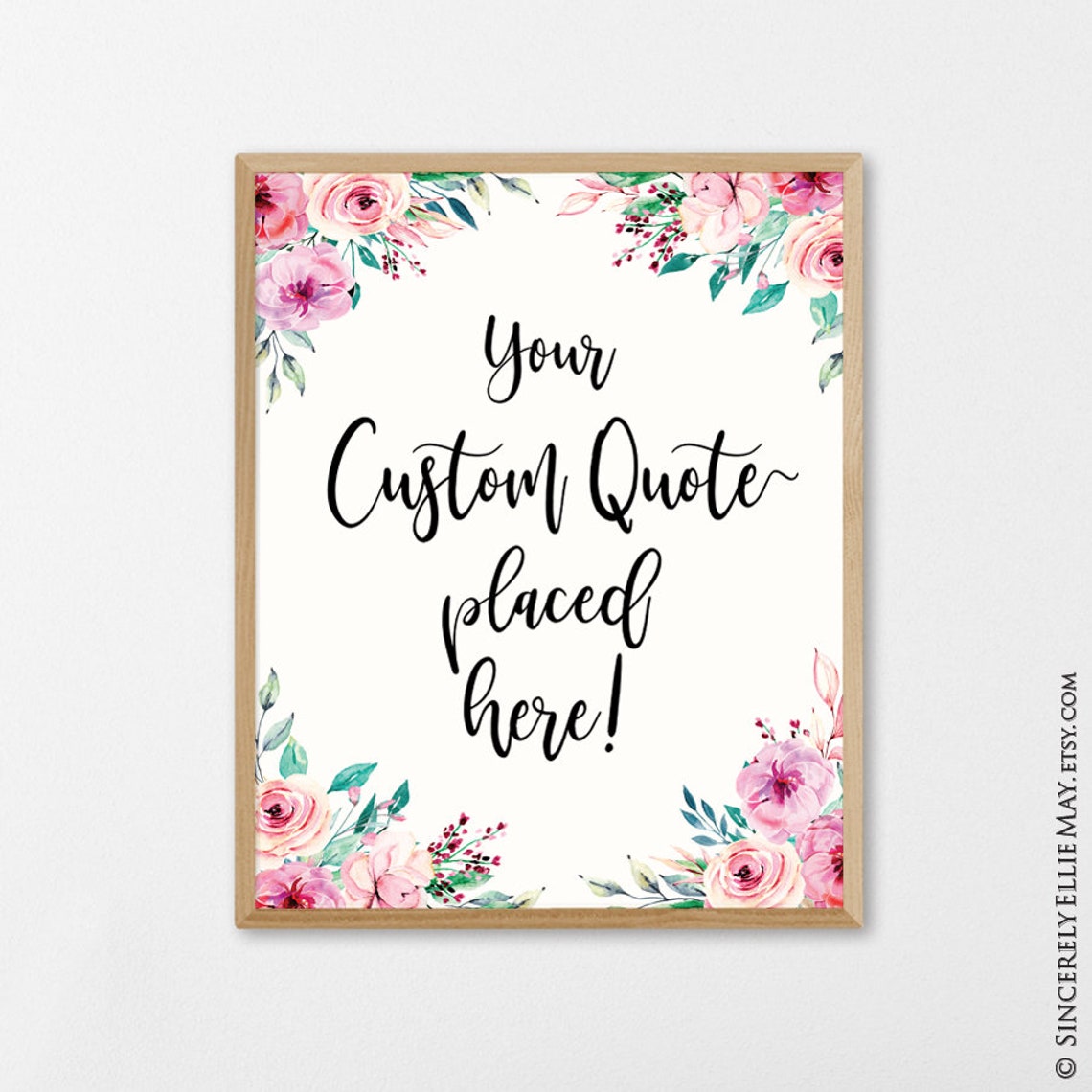 Custom Quote Sign Wall Art Printable and Gift Card Your - Etsy Australia