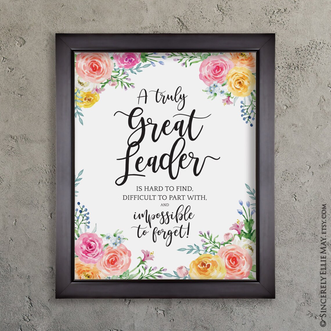 Great Leader Poster A Truly Great Leader is Hard to Find - Etsy Australia