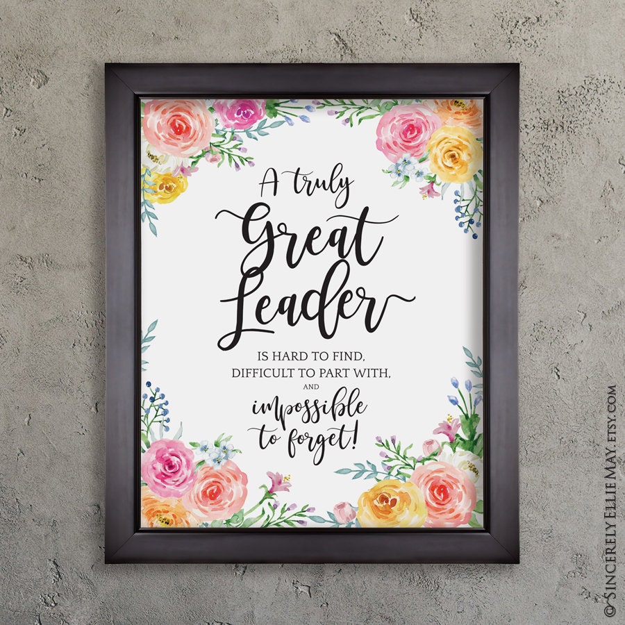 Great Leader Poster A Truly Great Leader is Hard to Find | Etsy Australia
