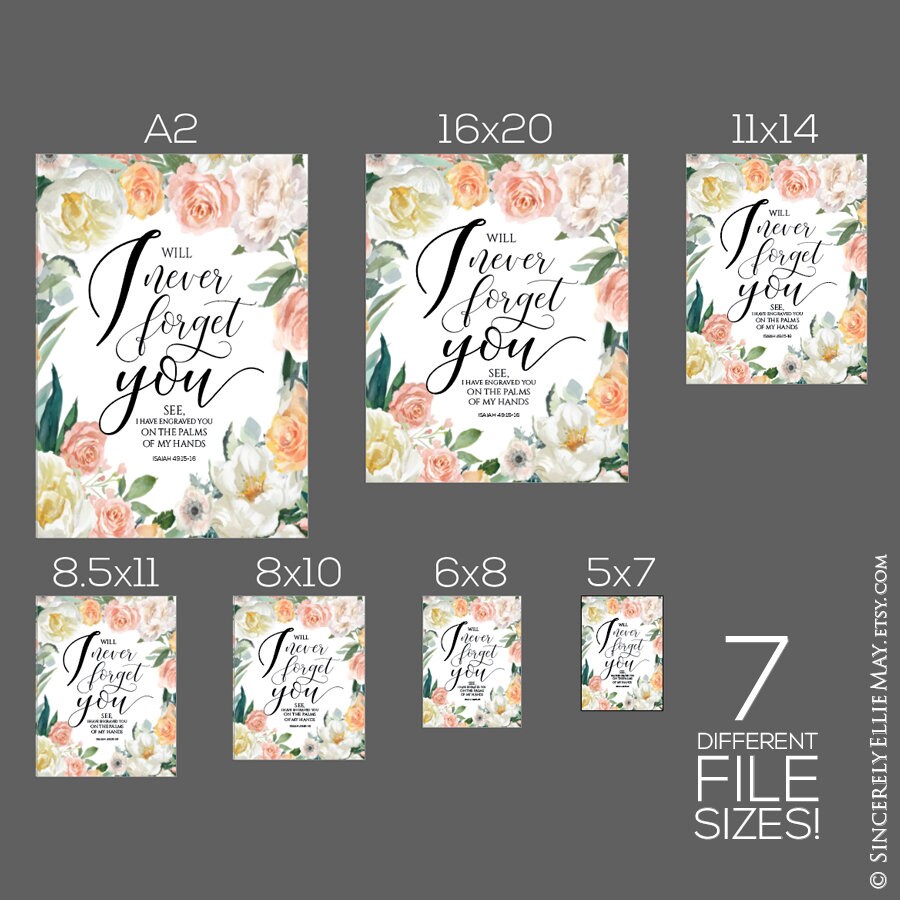 Christian Poster Scripture Wall Art Gifts For Girlfriend | Etsy