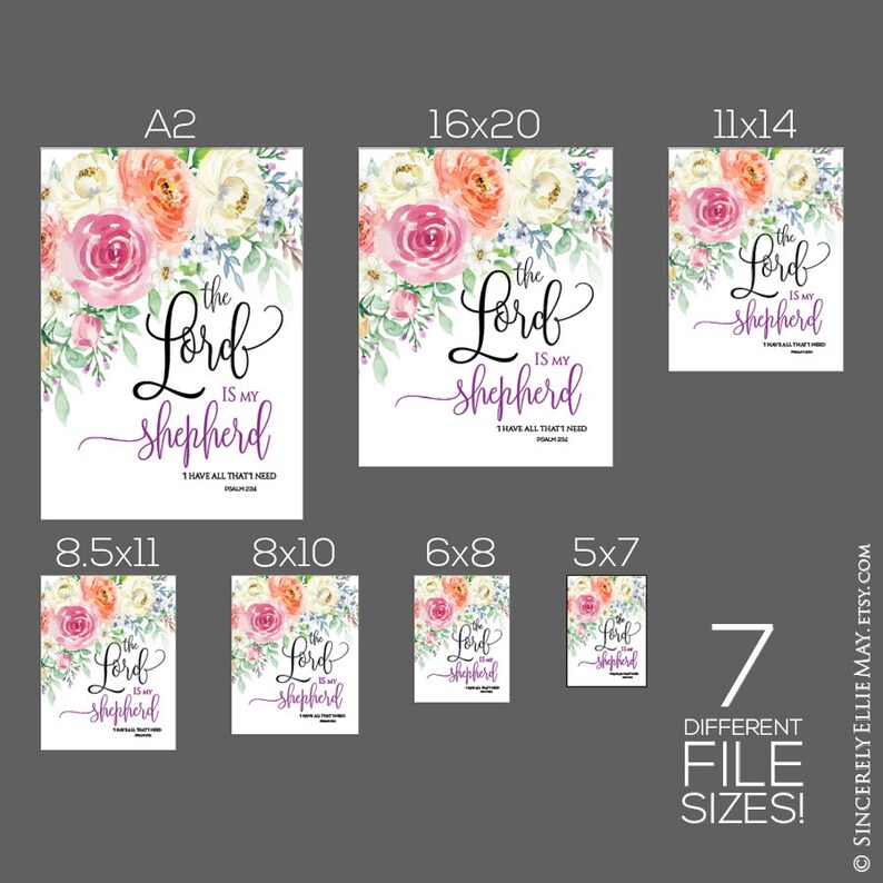 Faith Posters Wall Art Set Of 3 Christian Bundle Bible | Etsy
