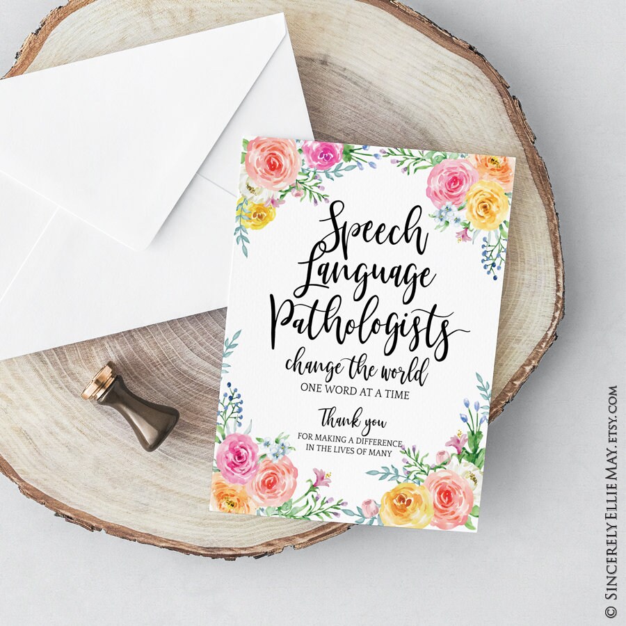 SLP Speech Language Pathologists Appreciation Gift - Inspiring ...