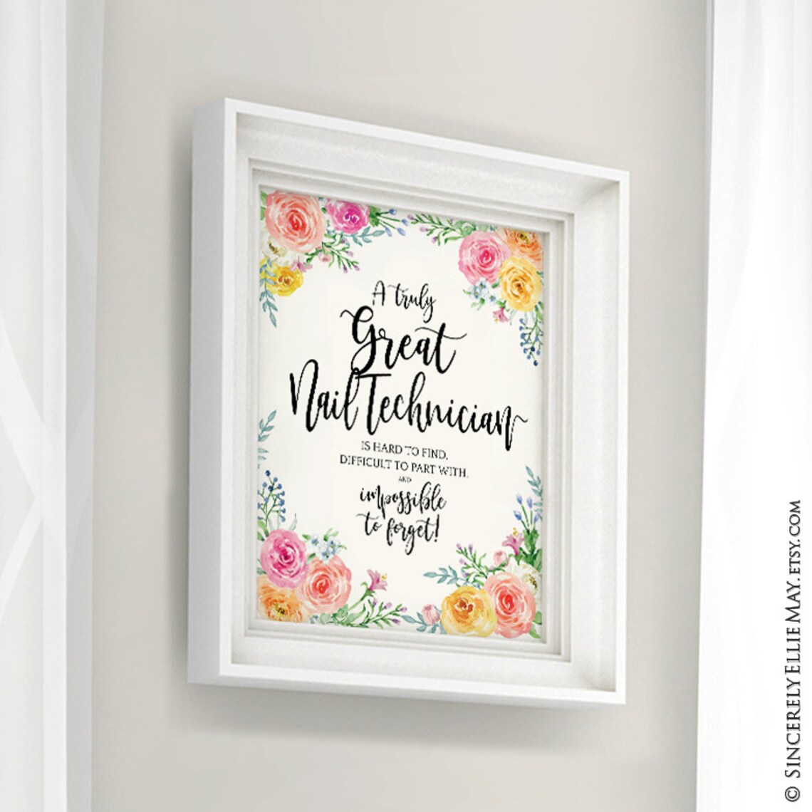 Nail Tech Gifts Nail Technician Salon Decor Sign Artist - Etsy Australia