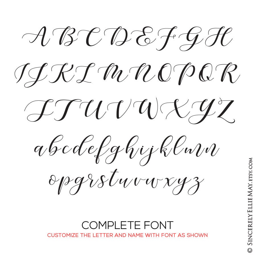 Personalized Name and Letter Wall Art Gift Custom Printable - Etsy ...