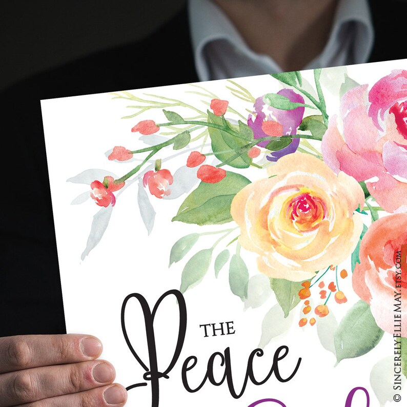 Christian Peace Posters Printables Set of 3 Bundle Bible - Etsy