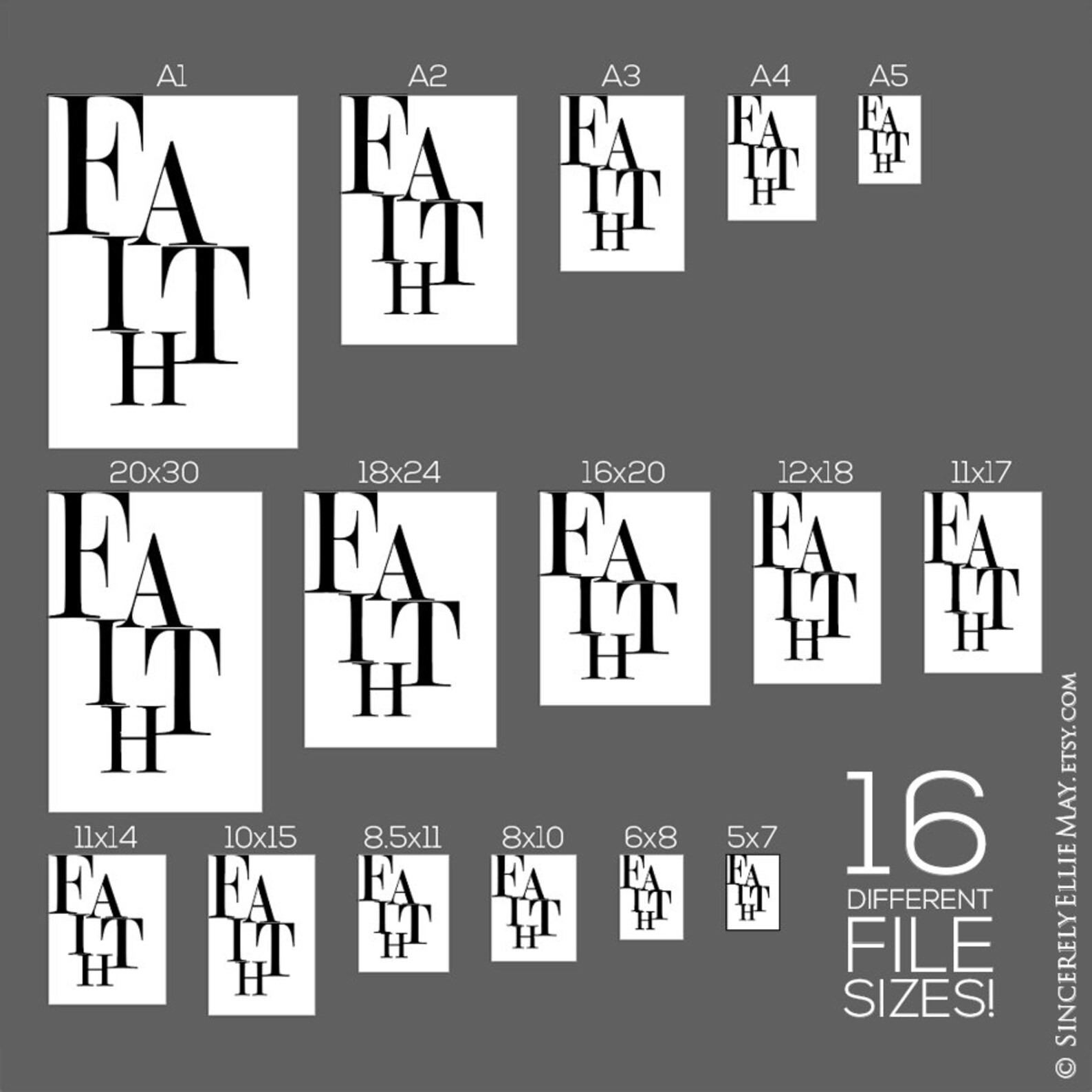 One Word Typography Sign Modern Wall Art Positive Vibes Gifts - Etsy ...