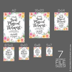 Physical Therapist Appreciation Gifts - Therapy Wall Art Printable ...