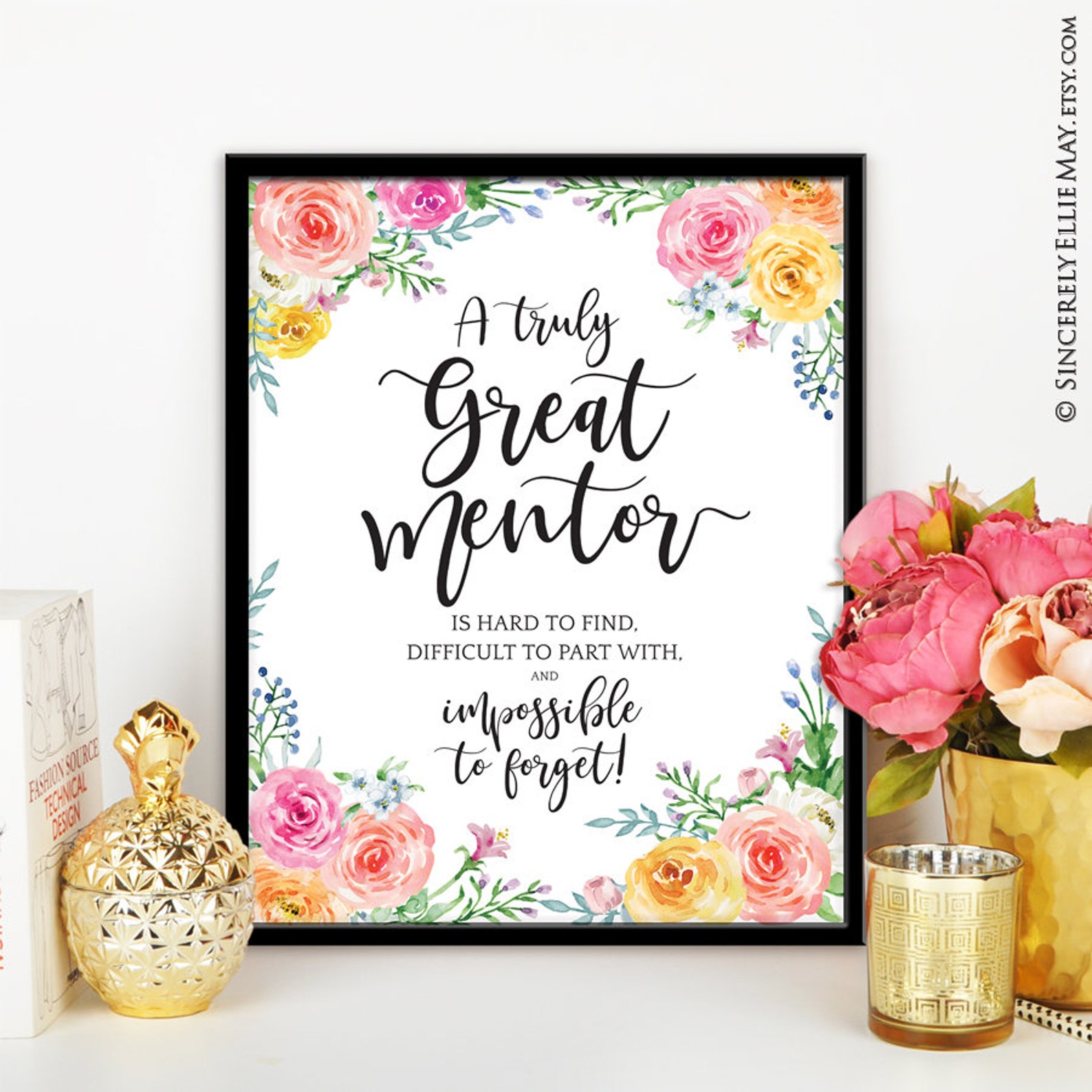 Great Mentor Gift A Truly Great Mentor Is Hard To Find as | Etsy