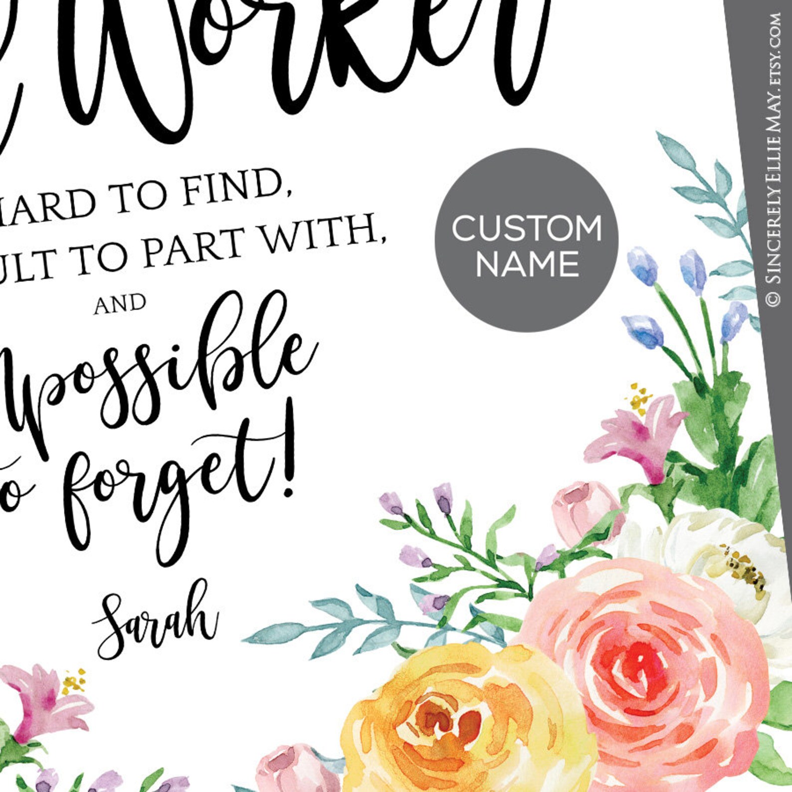 Social Worker Customized Appreciation Gifts - Social Work Office Wall ...