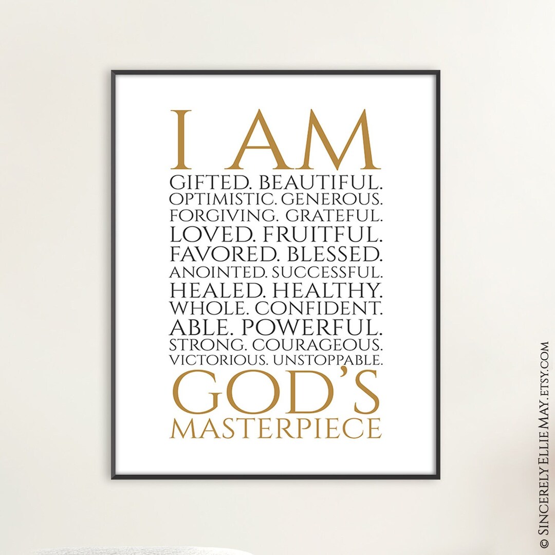 Gods Masterpiece, Identity in Jesus Christ - Positive Mind Christian ...