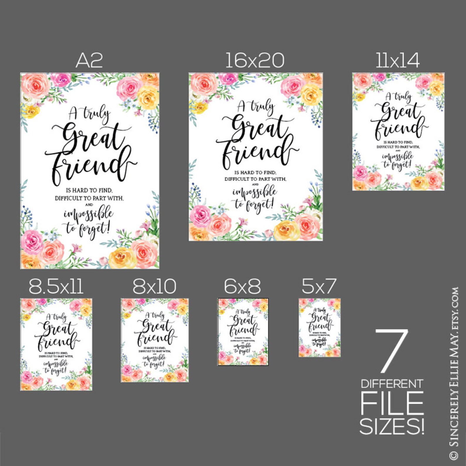 Goodbye Friend Gift Friendship Wall Art A Truly Great | Etsy