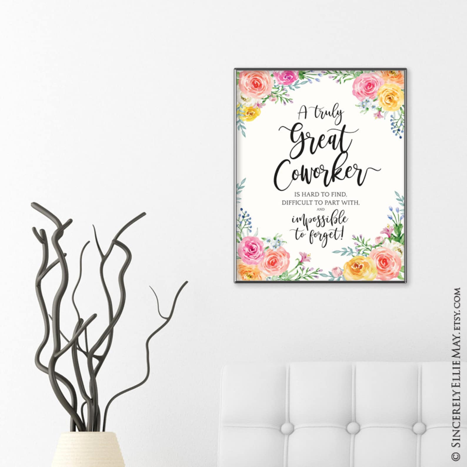 Coworker Friend Leaving Goodbye Gift - Office Wall Art Decor Printable ...