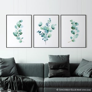 Eucalyptus Leaves Wall Art Australian Gumleaf Native Plant Posters ...