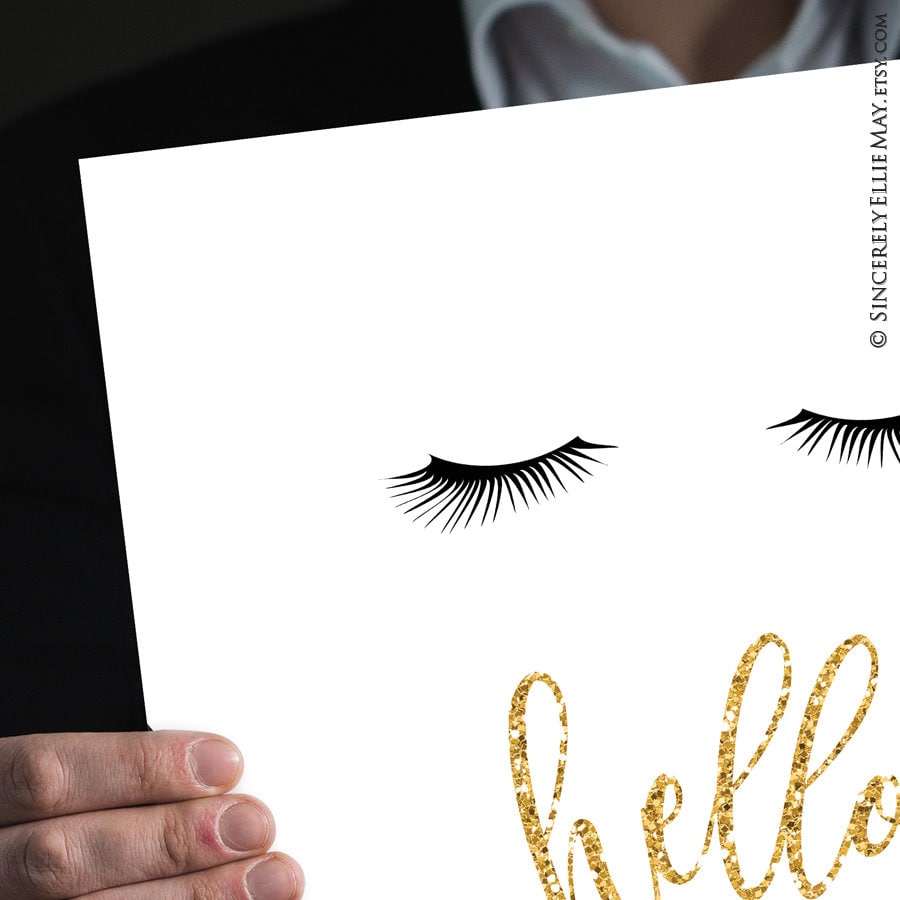 Hello Beautiful Sign Wall Art Glamour Quote Print Perfect - Etsy Australia