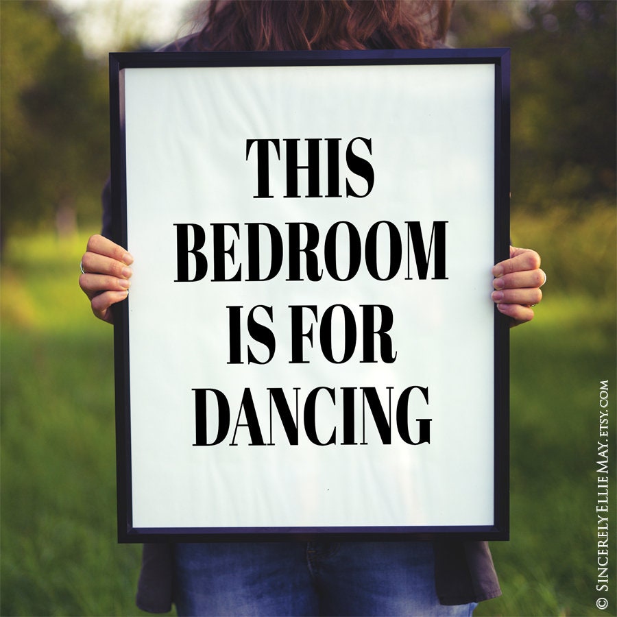 Funny Bedroom Signs Poster Quote Wall Art This Bedroom is | Etsy