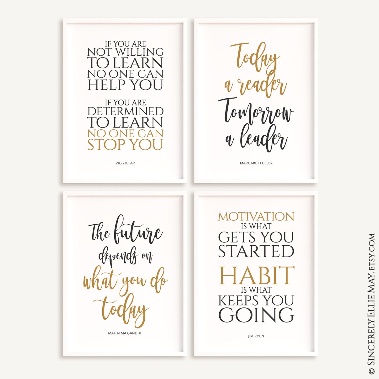 Student Motivational Quotes Wall Art Gifts College Dorm - Etsy Australia