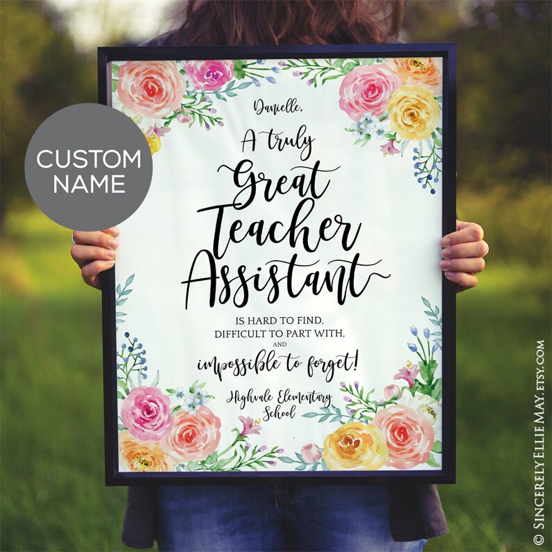Teacher Assistant Gifts Teaching Assistant Appreciation | Etsy