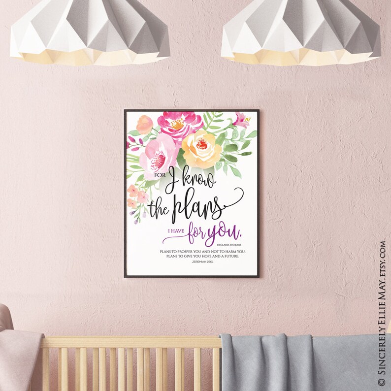 For I Know the Plans I Have for You Jeremiah 29 11 Christian - Etsy