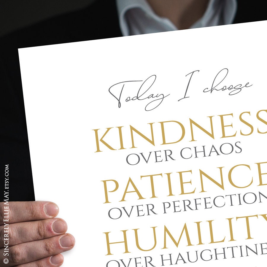 Grow Positive Thoughts Today I Choose Self-care Affirmations - Etsy ...