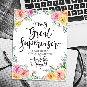 Supervisor Retirement Gifts - A Truly Great Supervisor is Hard to Find ...