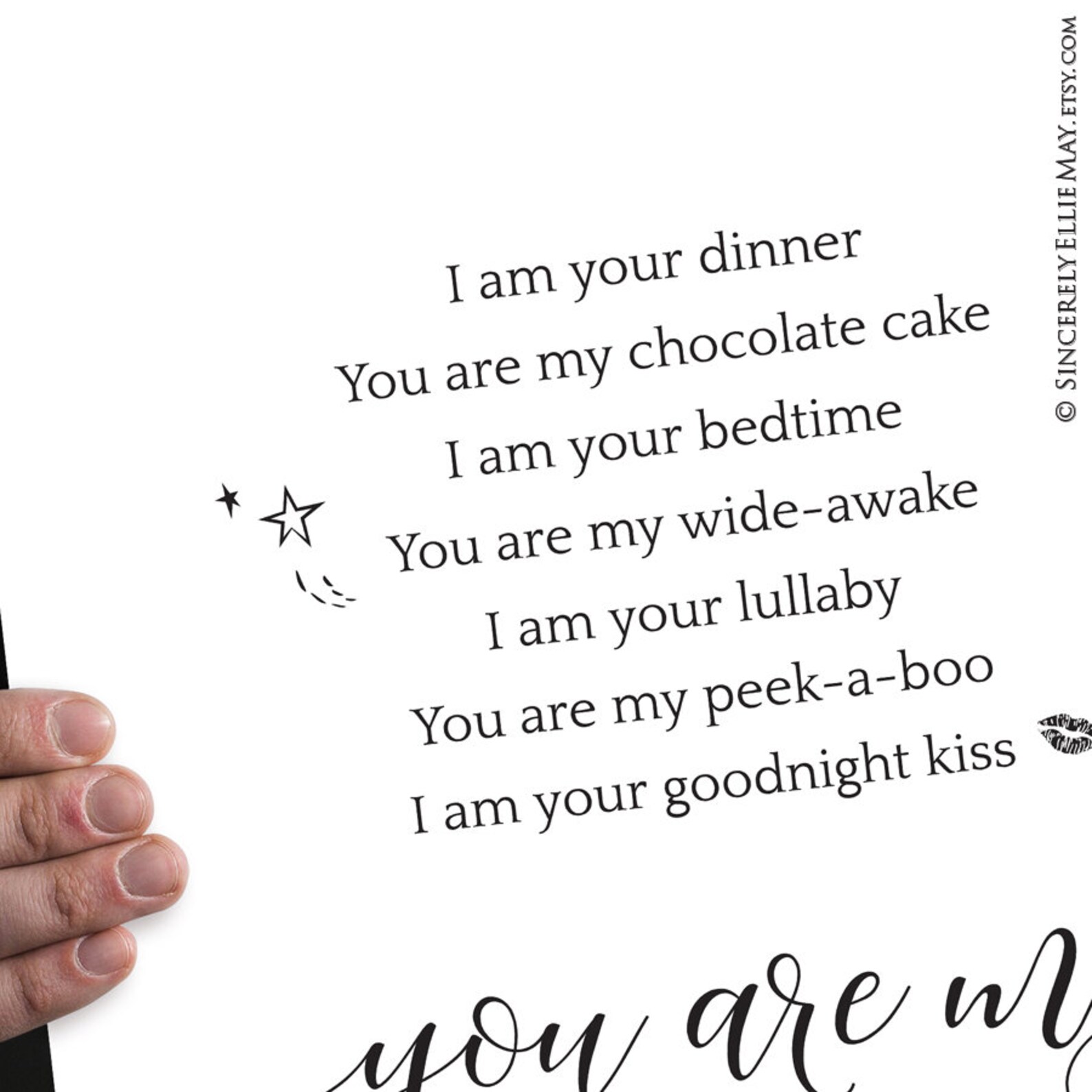 I Am Your Mother You Are My Child YOU PRINT Children Quotes | Etsy