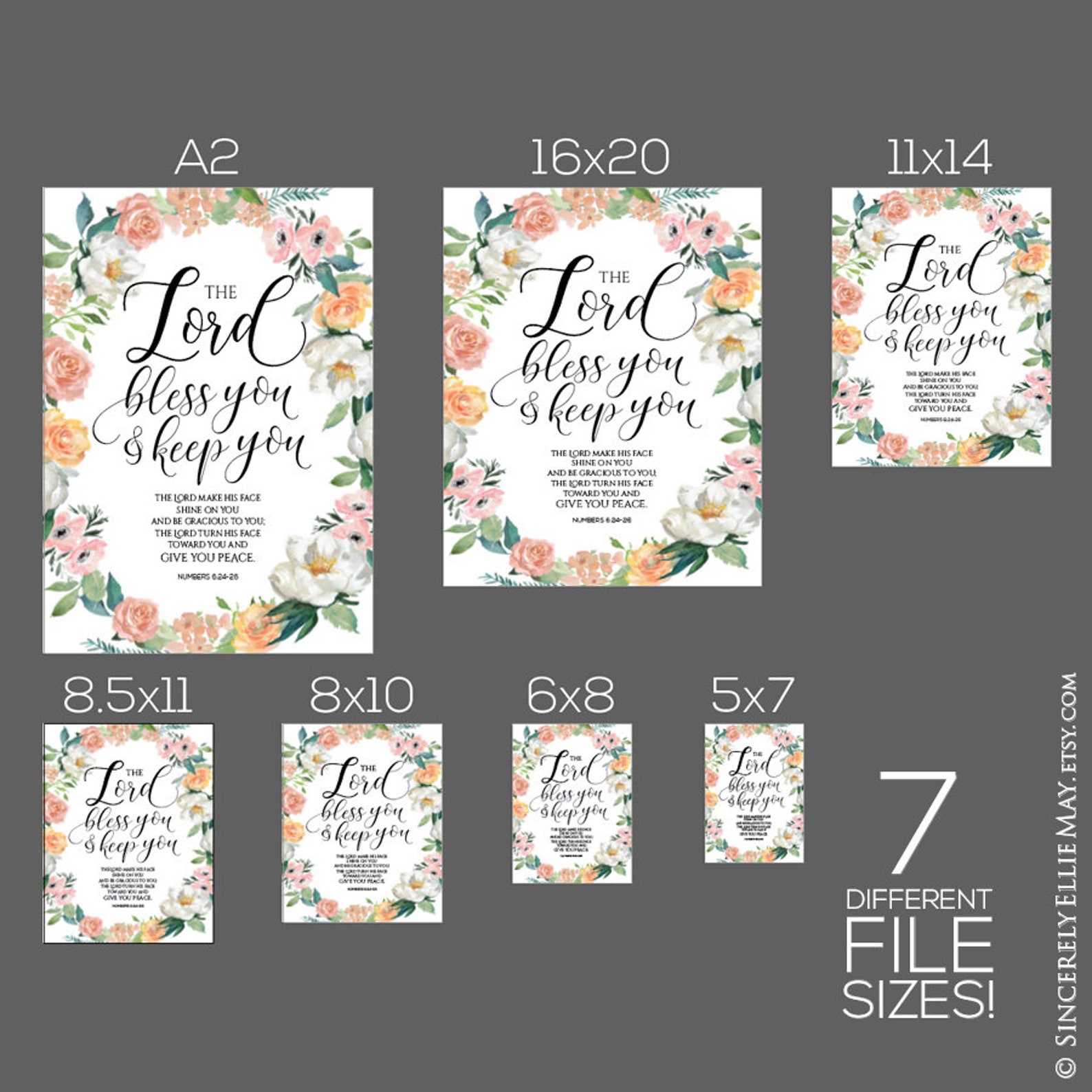 Farewell Poster Scripture Wall Art Gift for Woman the Lord | Etsy