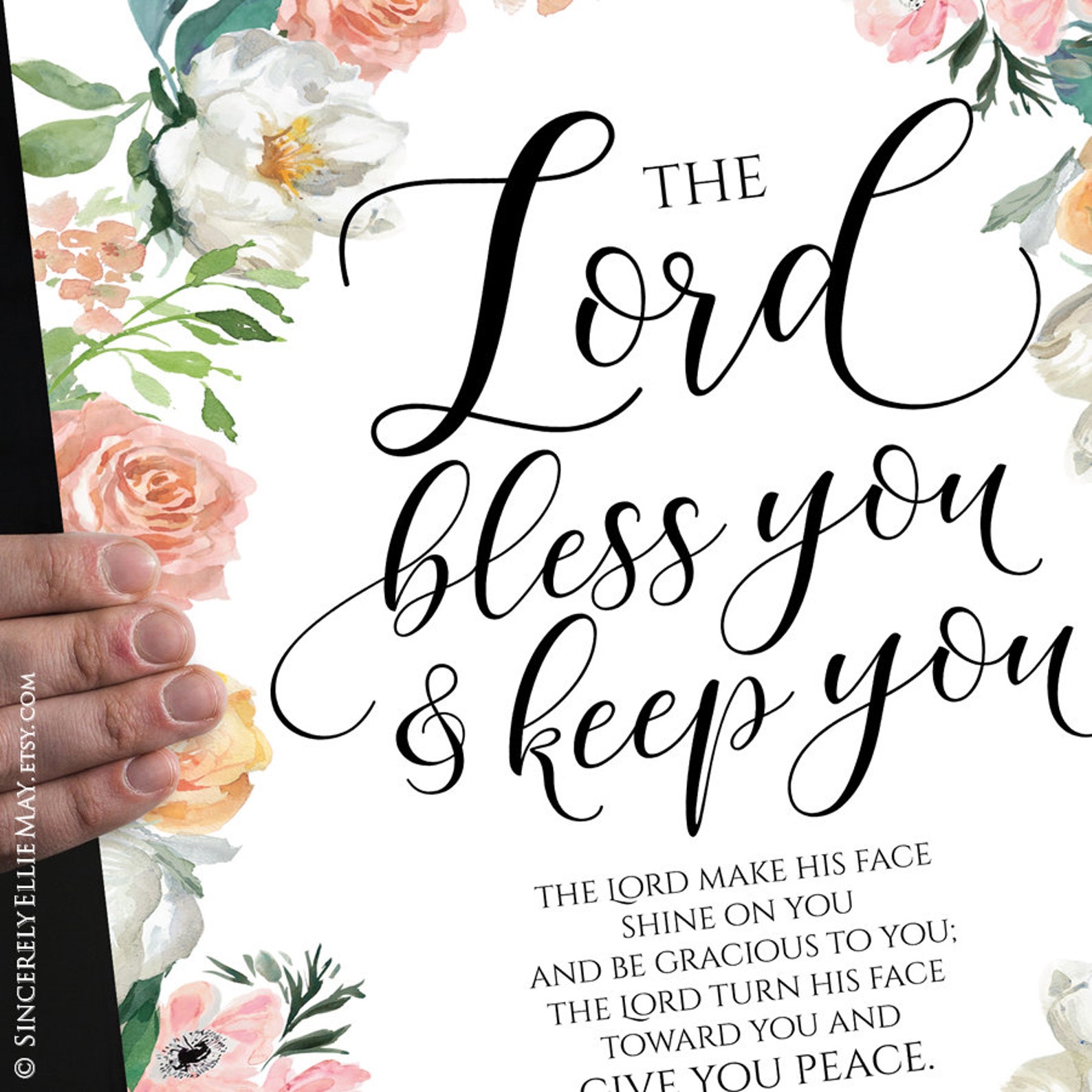 Farewell Poster Scripture Wall Art Gift for Woman the Lord | Etsy