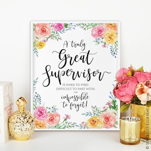 Supervisor Retirement Gifts - A Truly Great Supervisor is Hard to Find ...