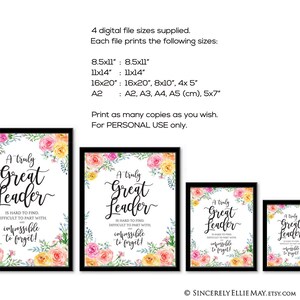 Great Leader Poster A Truly Great Leader is Hard to Find | Etsy Australia