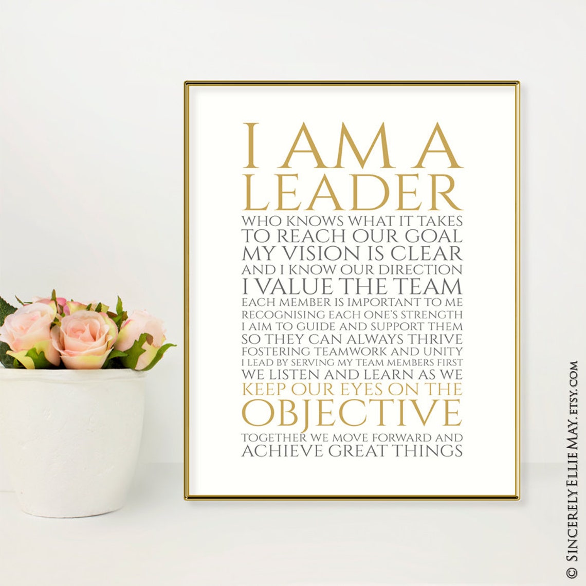 Leadership Motivational Quotes Success Signs Great as Gifts | Etsy UK