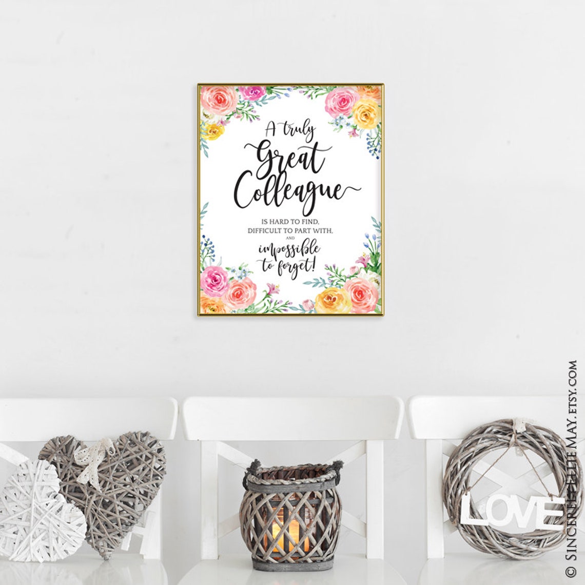 Colleague Leaving Gift Office Decor Friend YOU PRINT | Etsy