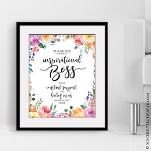 Best Boss Gifts Quotes - Inspirational Boss YOU PRINT Printable Great ...