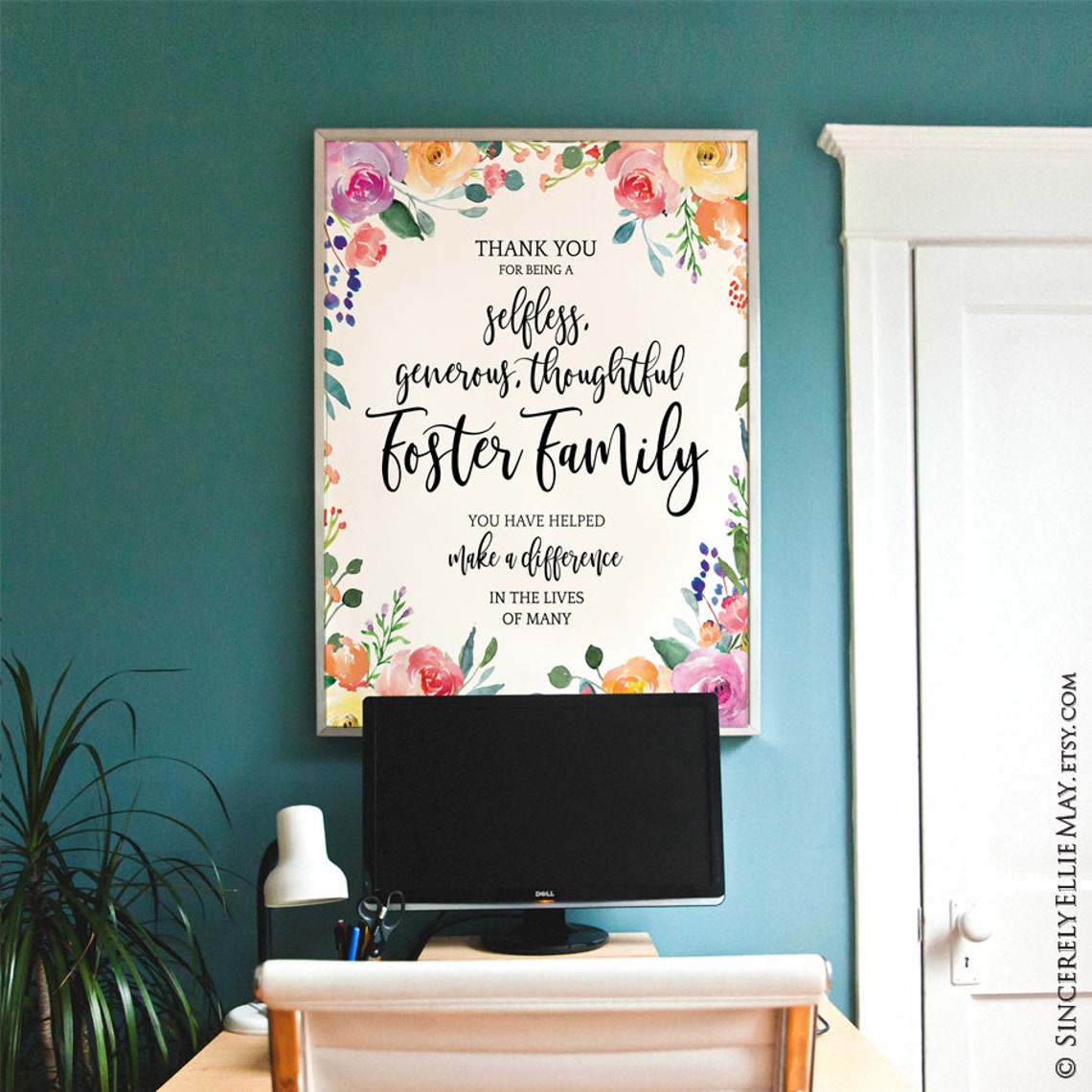 Foster Family Appreciation Gifts, Great as Foster Care Parent Wall Art ...