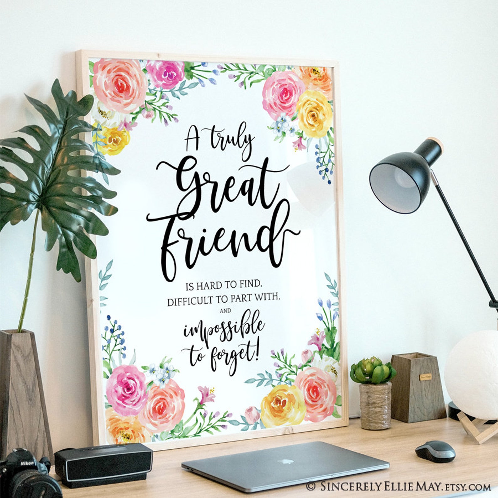 Goodbye Friend Gift Friendship Wall Art A Truly Great | Etsy