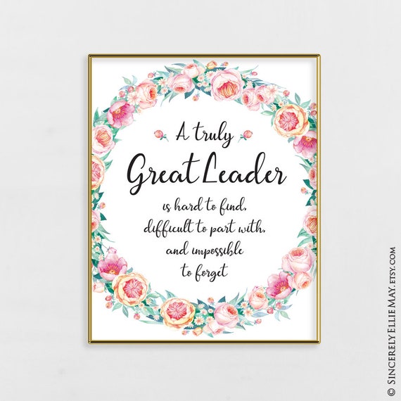 Leadership Gifts A Truly Great Leader is Hard to Find | Etsy