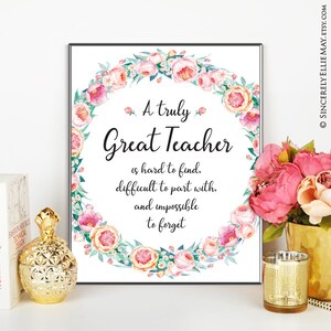 Teacher Retirement Gifts - A Truly Great Teacher is Hard to Find ...