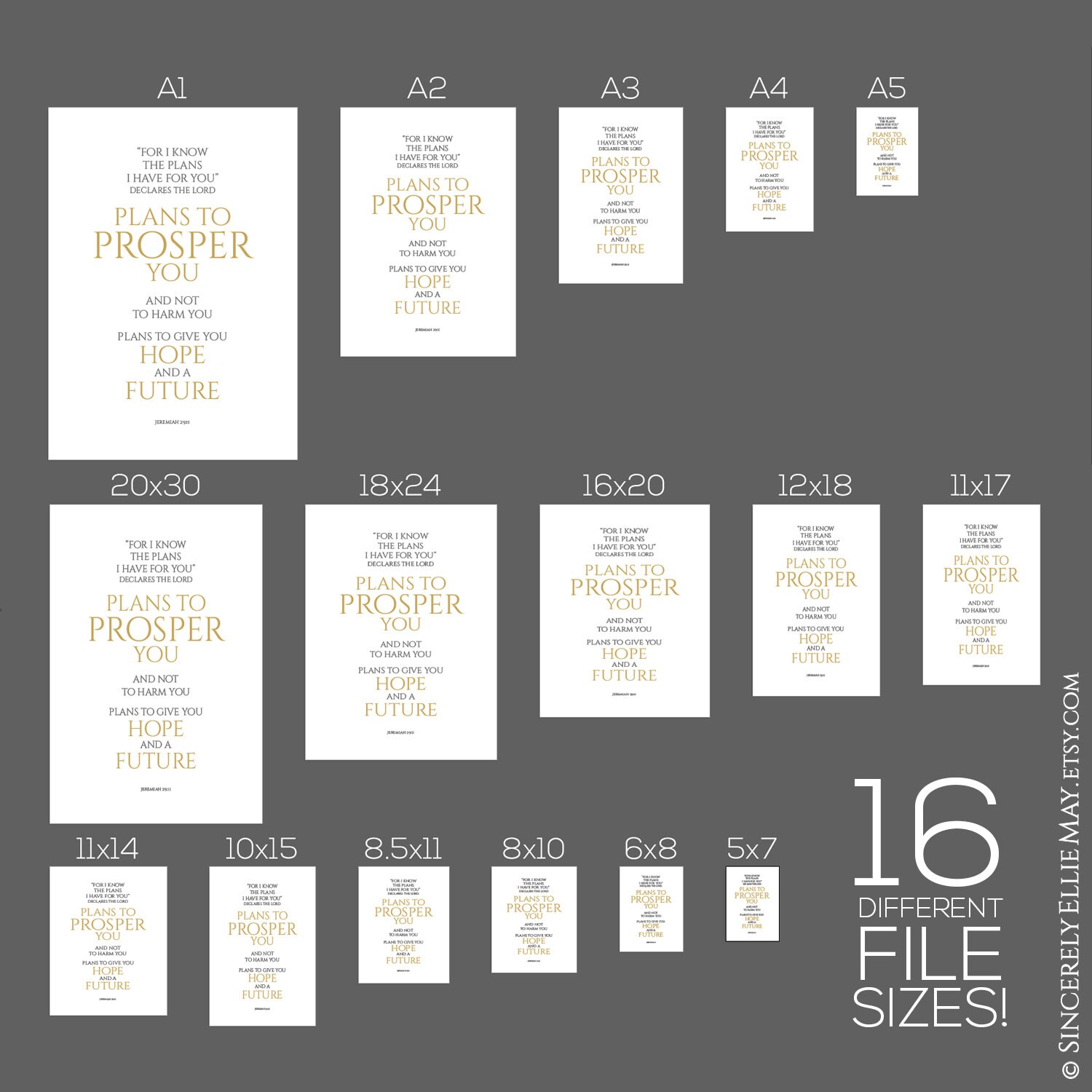 Jeremiah 29:11 Aesthetic Posters Christian Teen Room Decor | Etsy Australia